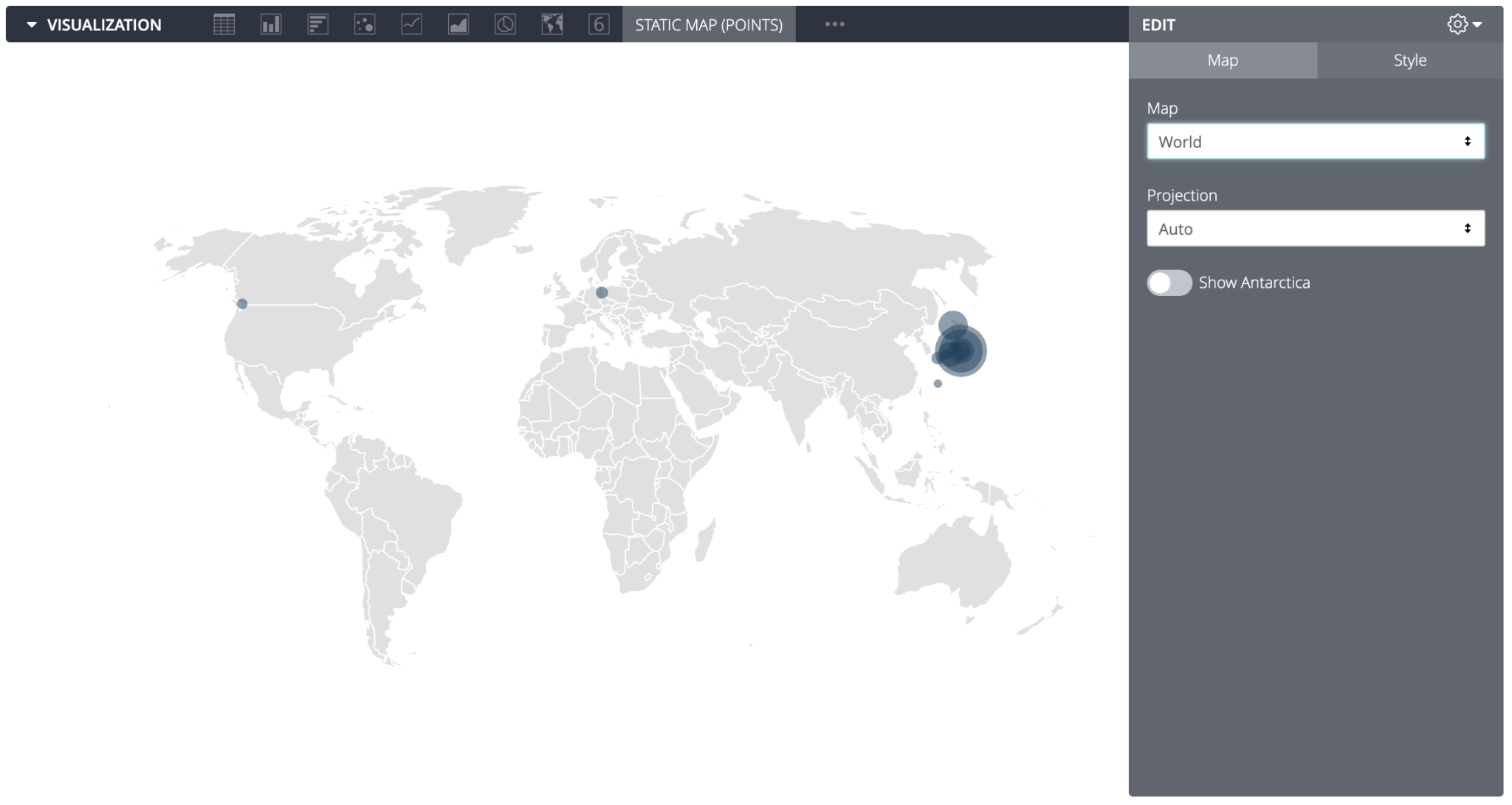 Lookerの可視化(Vizualization)で何が出来るか確認してみる – 静的マップ：ポイント(Static Map(Point))編 #looker | DevelopersIO
