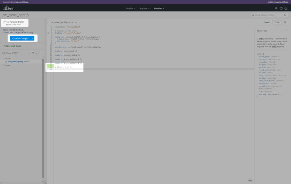 Lookerの複数人によるGit管理を1人寂しくシミュレーションしてみた | DevelopersIO