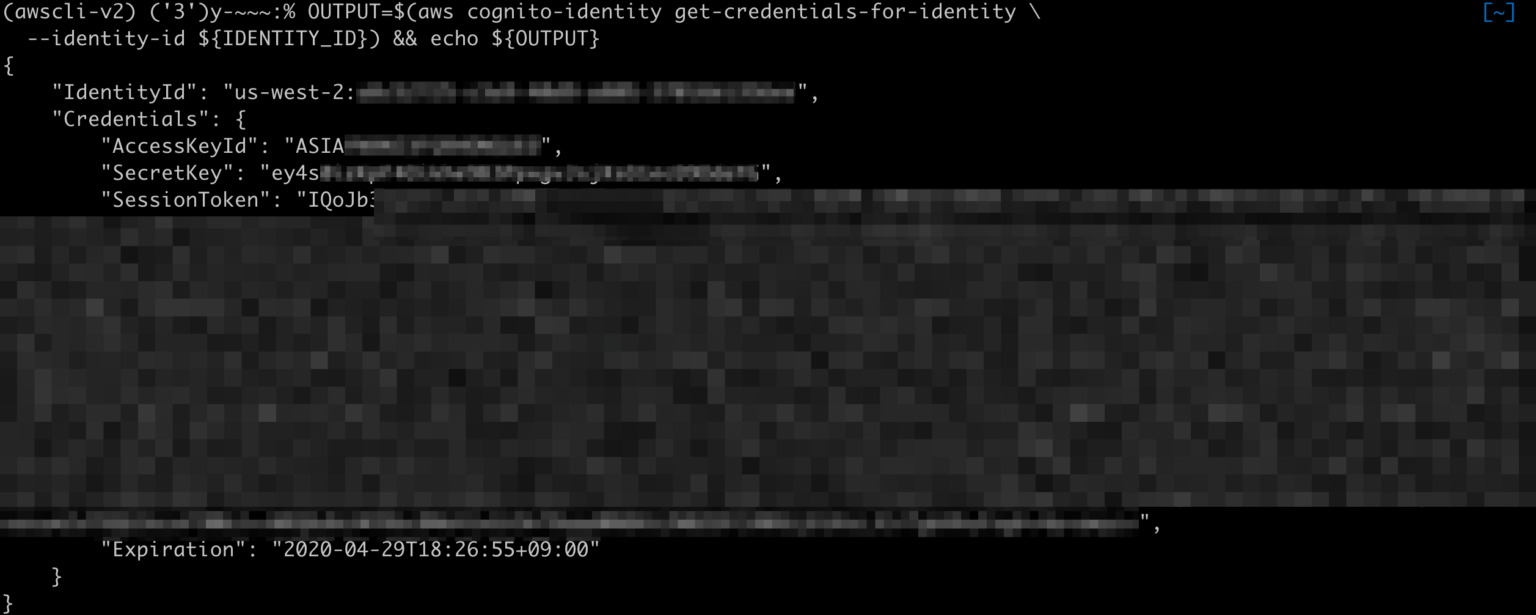 AWS CLIで動かして学ぶCognito IDプールを利用したAWSの一時クレデンシャルキー発行 | DevelopersIO