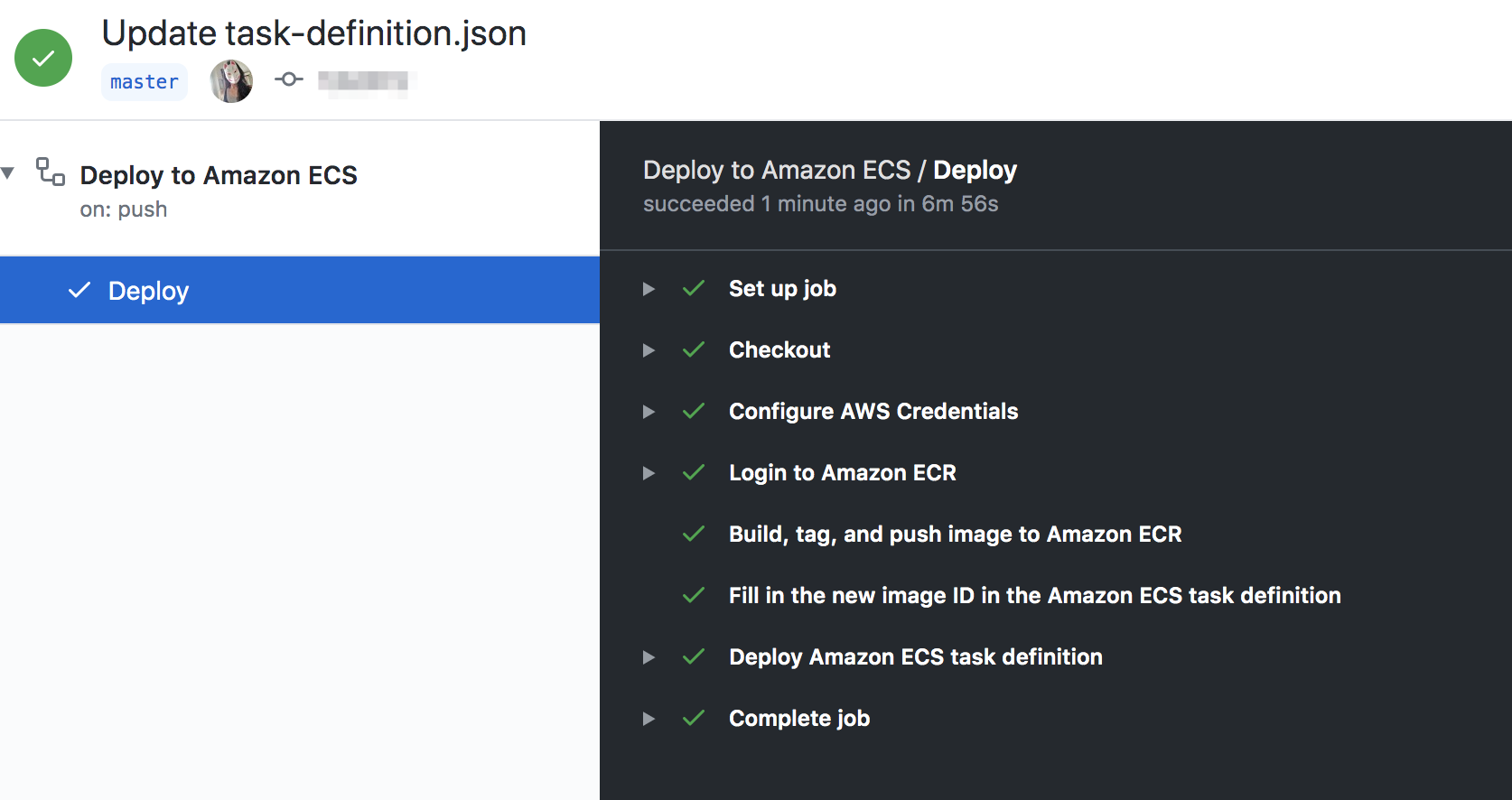 Dockerfileとタスク定義の変更を既存のFargateに自動デプロイするGithub Actionsを設定した | DevelopersIO