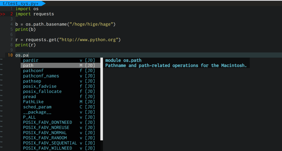 neovimにLSPを使ったpython補完プラグインを導入してみた | DevelopersIO