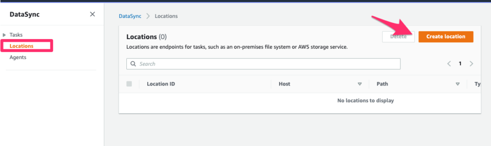 AWS DataSync のロケーションをロケーションタイプ S3 と EFS と NFS で作成してみた | DevelopersIO