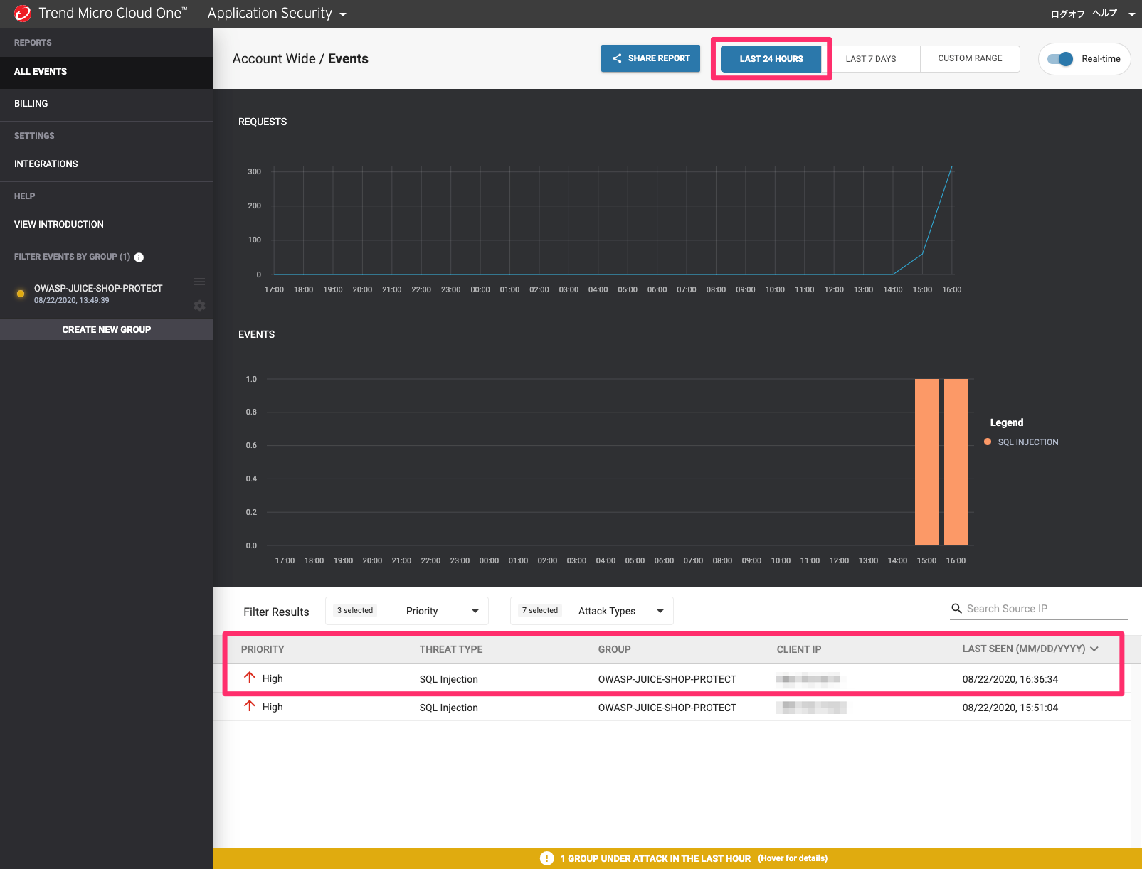 Cloud One Application Security（Preview）でECS-Fargate上のWebアプリケーションのSQLインジェクションを検知してみた | DevelopersIO