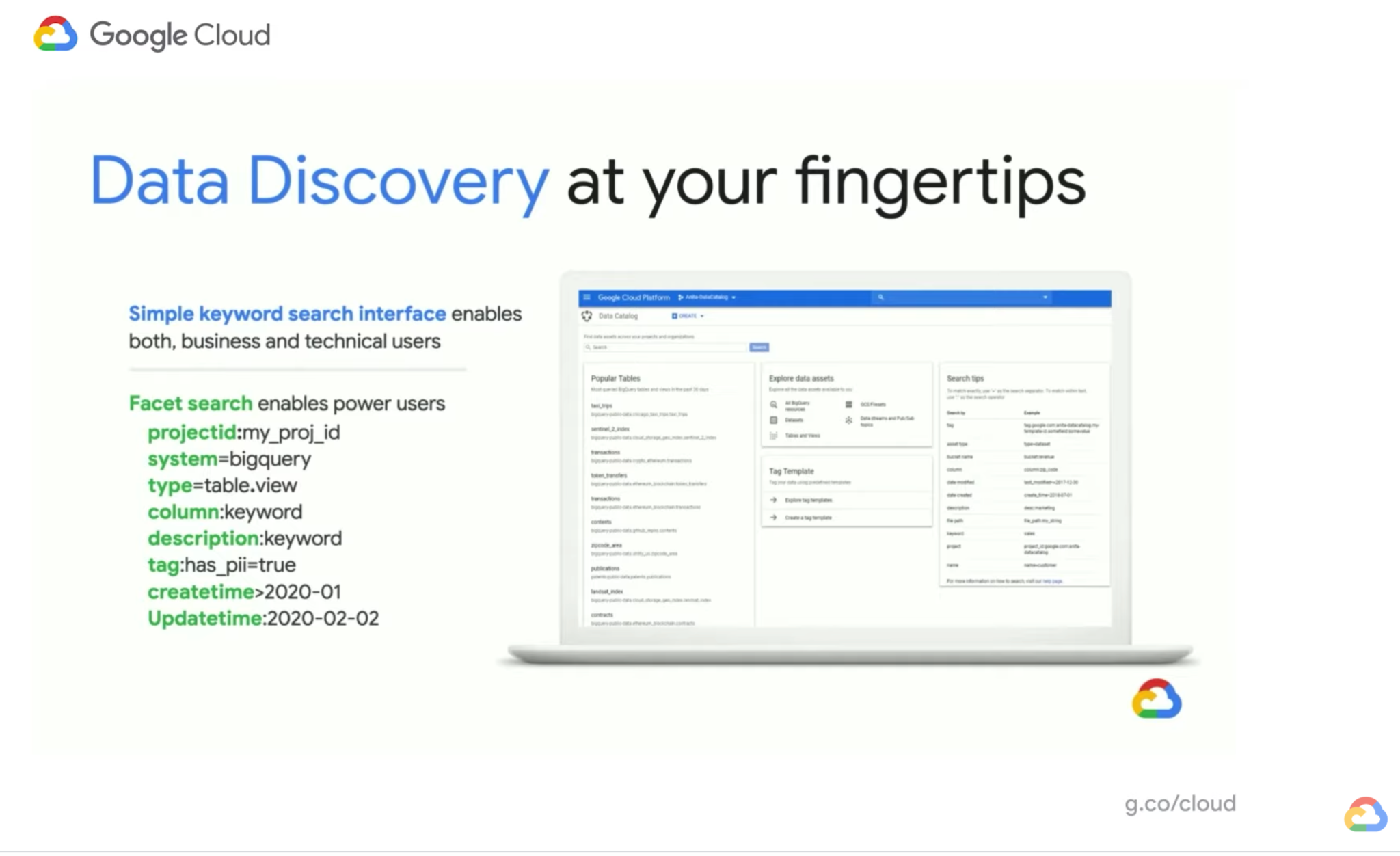 [レポート] Data Catalog for Data Discovery and Metadata Management – Google Cloud Next ’20: OnAir # ...