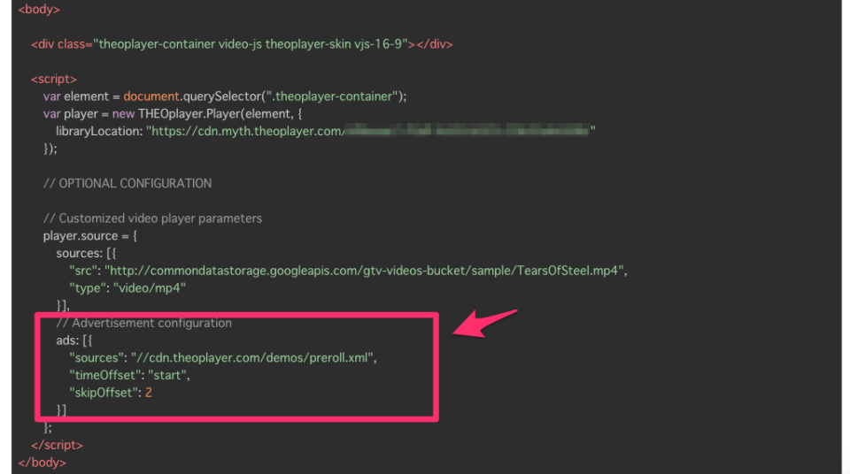 THEOplayer を使って静的なプリロール広告動画を挿入してみた | DevelopersIO