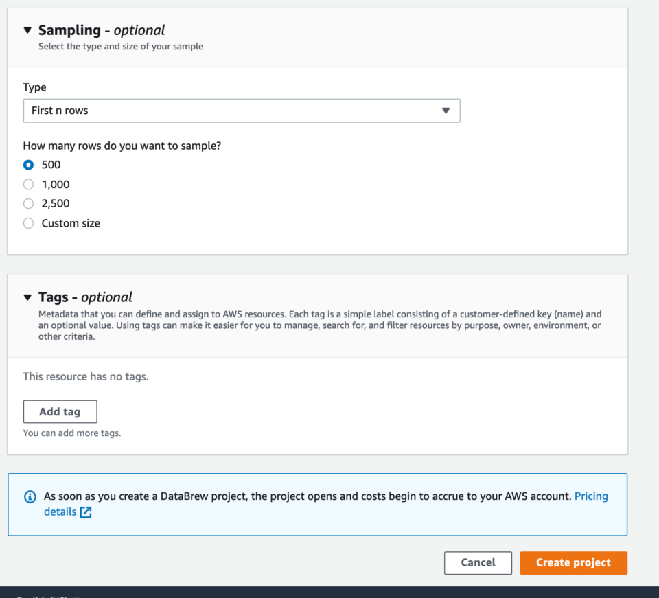 AWS Glue DataBrew入門チュートリアル実践 #1 – 事前準備とプロジェクトの作成 | DevelopersIO