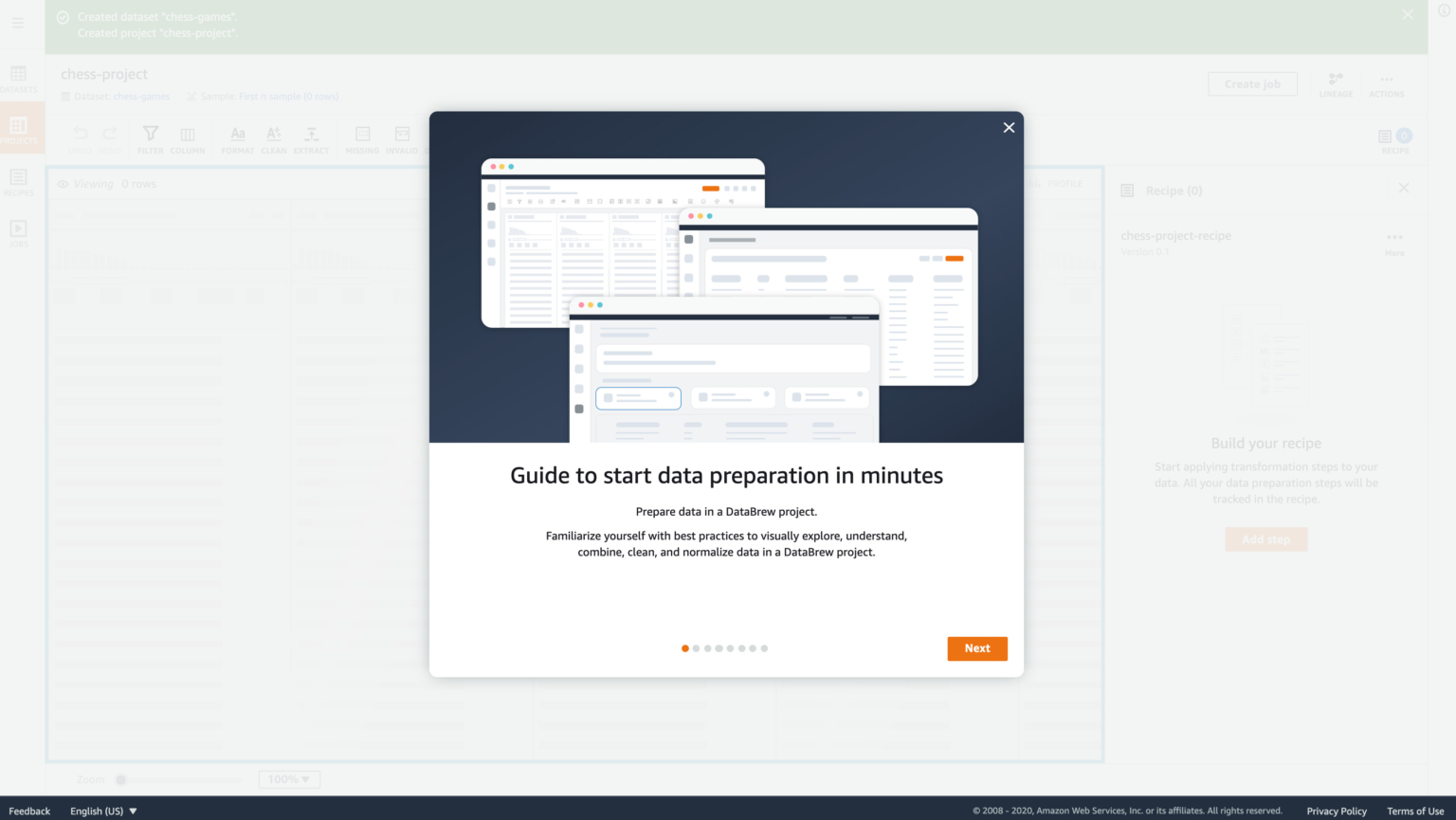AWS Glue DataBrew入門チュートリアル実践 #1 – 事前準備とプロジェクトの作成 | DevelopersIO