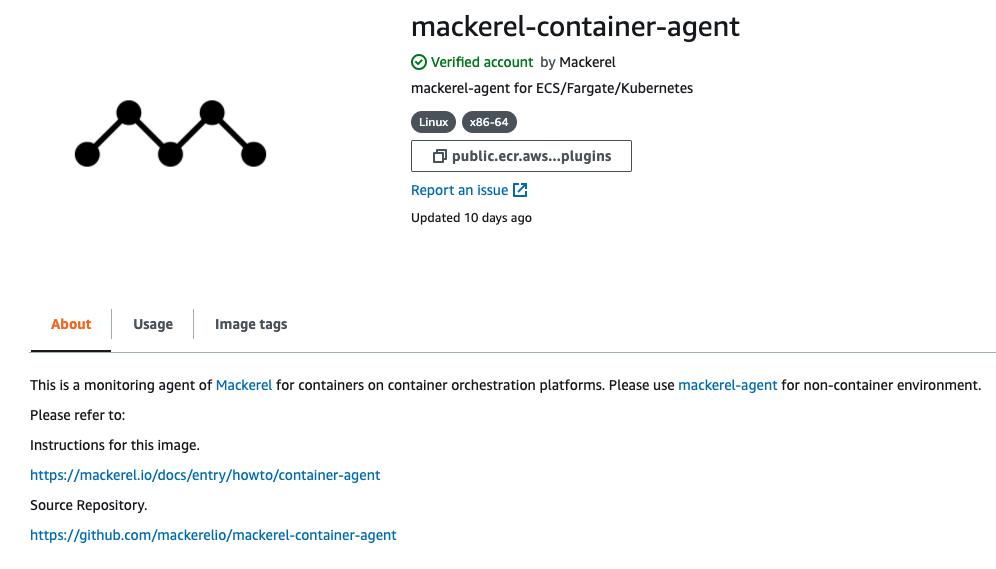 Amazon ECR Publicからmackerel-container-agentを取得出来るようになりました #mackerelio | DevelopersIO