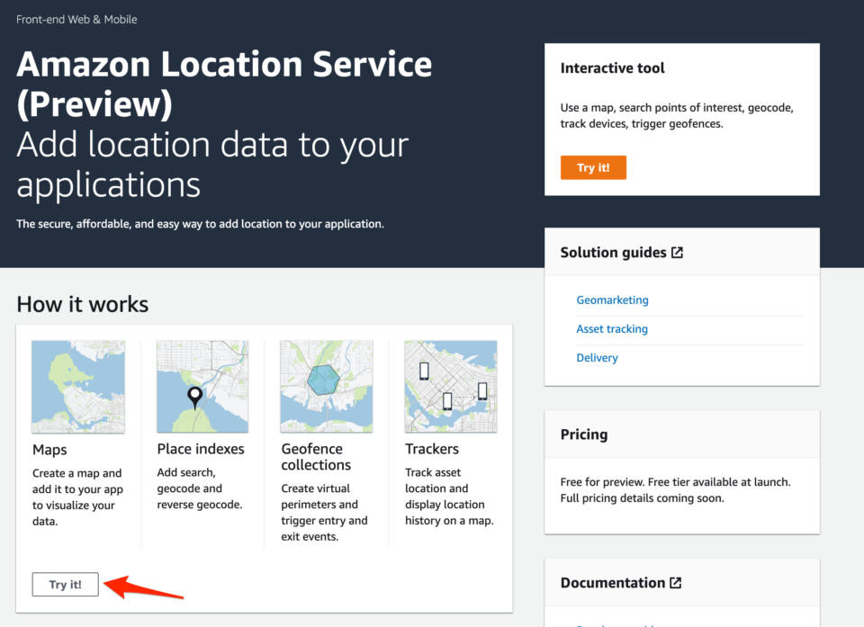 アプリケーションに安全・安価に位置データを追加可能なサービス『Amazon Location Service』がリリースされました ...