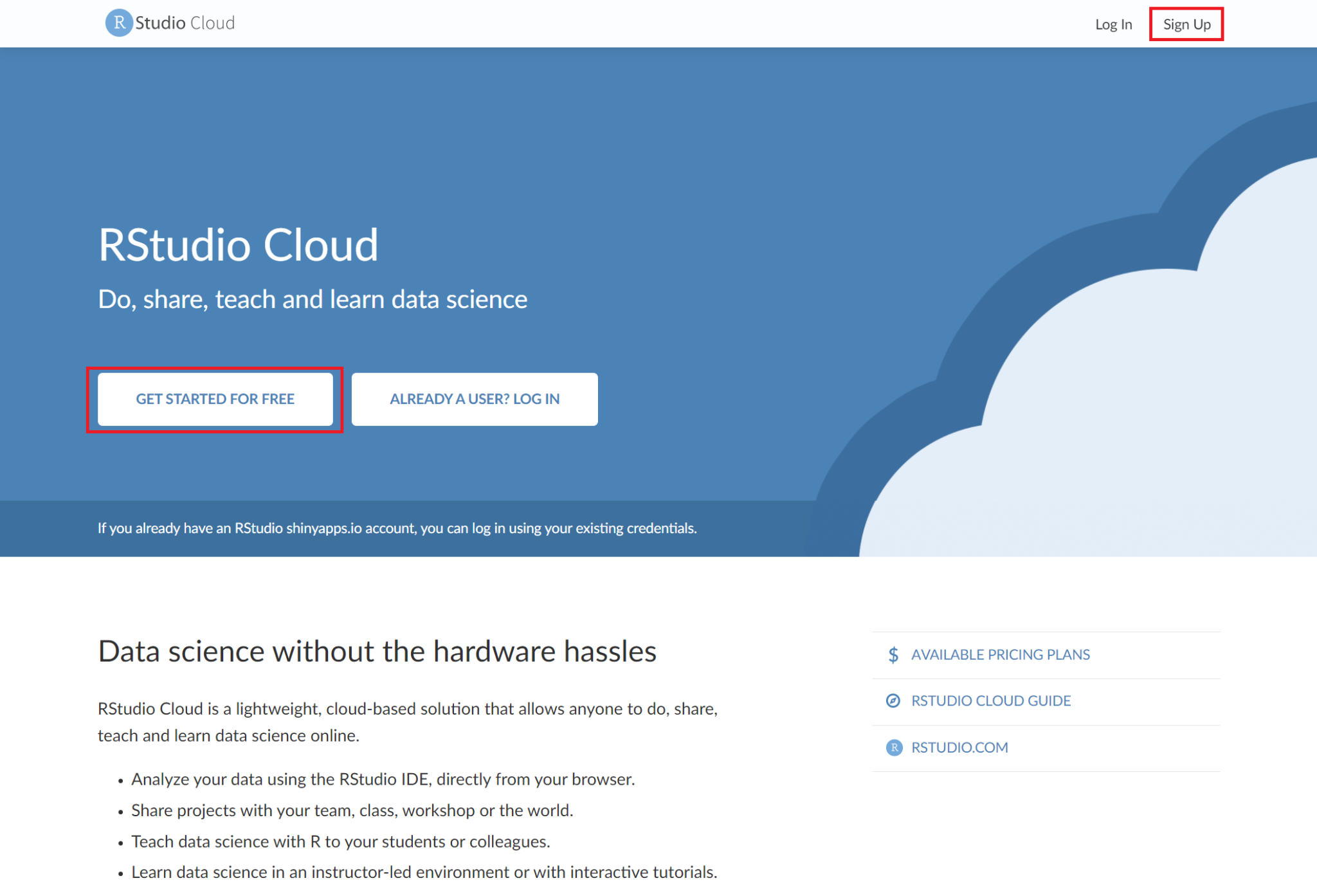 RStudio Cloudを使って自前で環境を持たずにRの開発をしてみよう | DevelopersIO
