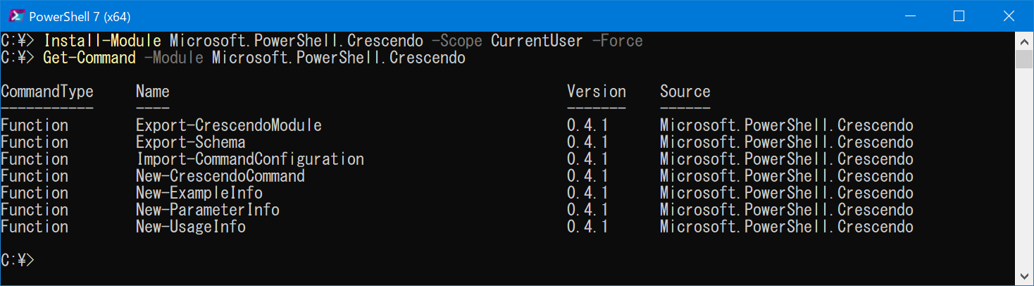 [PowerShell] ネイティブコマンドをPowerShell風に扱うためのモジュール PowerShell Crescendo (Preview) が発表されました | DevelopersIO
