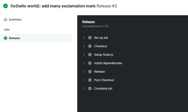 GitHub Actionsとsemantic-releaseでnpmパッケージのバージョン管理・リリースノート作成を自動化してみた | DevelopersIO