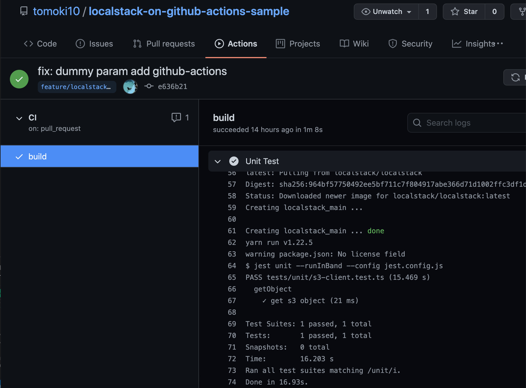 LocalStackをGitHub Actions上で動かしてテストする | DevelopersIO