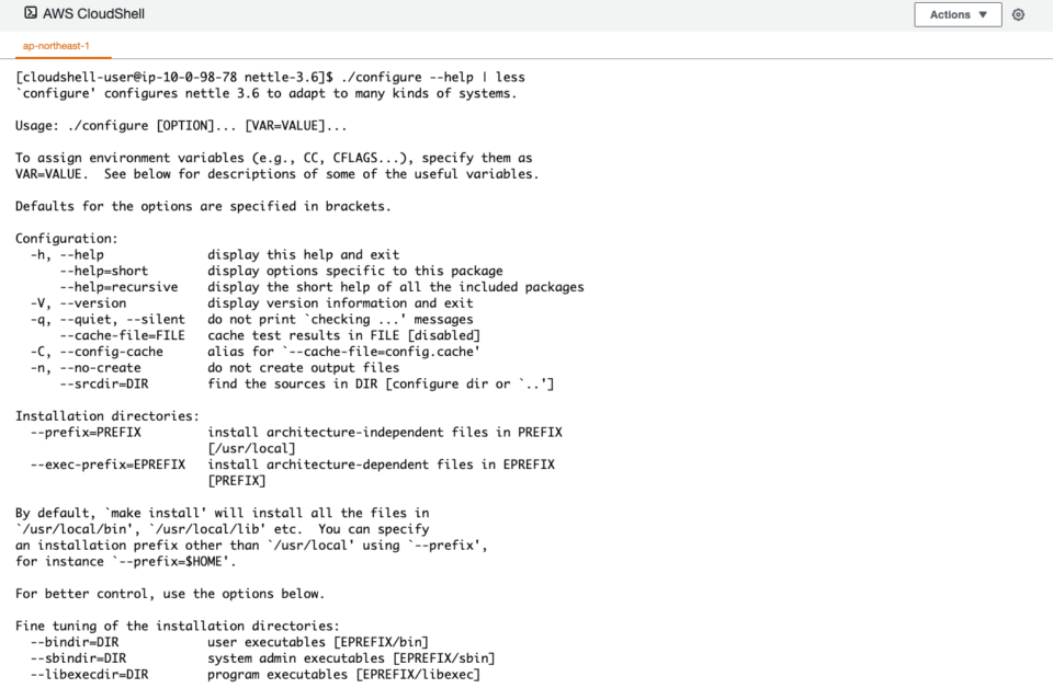 AWS CloudShellでEmacsをビルドして使ってみた #reinvent | DevelopersIO