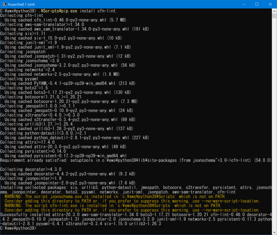 WindowsでCloudFormationのLinter cfn-python-lint を気軽に扱う方法 | DevelopersIO
