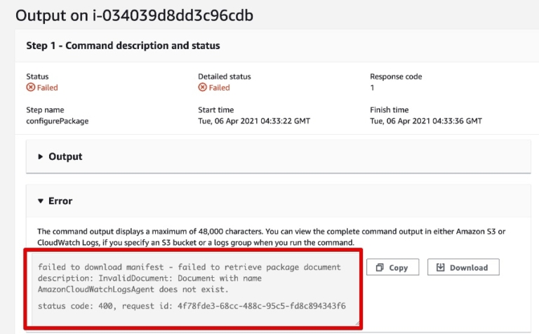 [アップデート] Run Command 実行後、出力ログとエラーログに分かれ、直接SSMコンソールから表示・DLできるようになりました | DevelopersIO