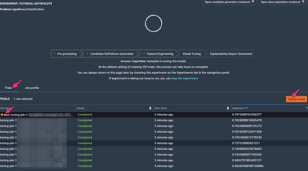 Amazon SageMaker Autopilot で機械学習モデルを自動的に作成してみた | DevelopersIO