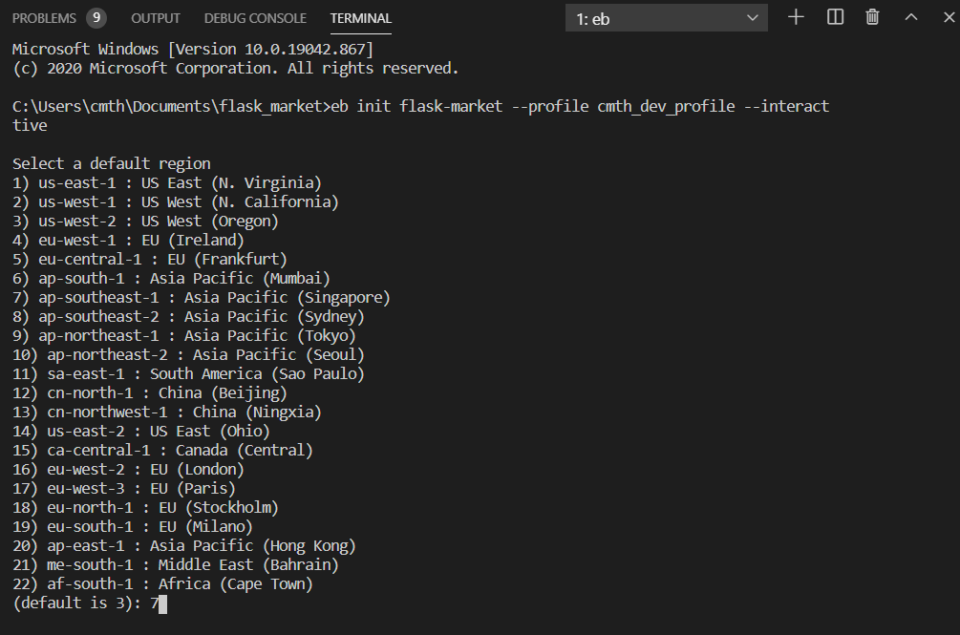 วิธีการ Deploy Flask Application ขึ้นบน Aws โดยใช้ Elastic Beanstalk 3032