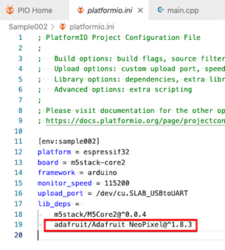 [M5Stack Core2 for AWS] ArduinoでLED (Adafruit NeoPixel フルカラーLED) を点灯してみました | DevelopersIO