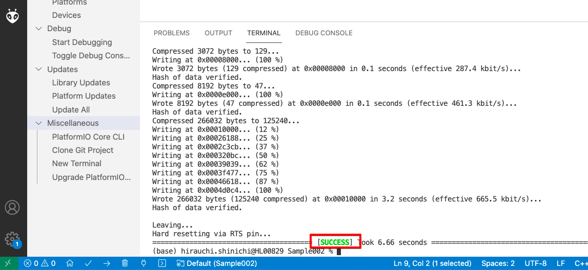 [M5Stack Core2 for AWS] PlatformIO を使用して、ArduinoでHello Worldしてみました | DevelopersIO