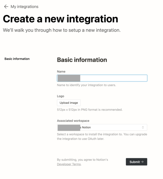 Integration typeを「public integration」に設定してNotion API（OAuth）を試してみる | DevelopersIO