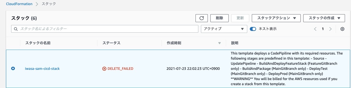 CloudFormationの削除時に “Invalid or cannot be assumed” が発生する | DevelopersIO