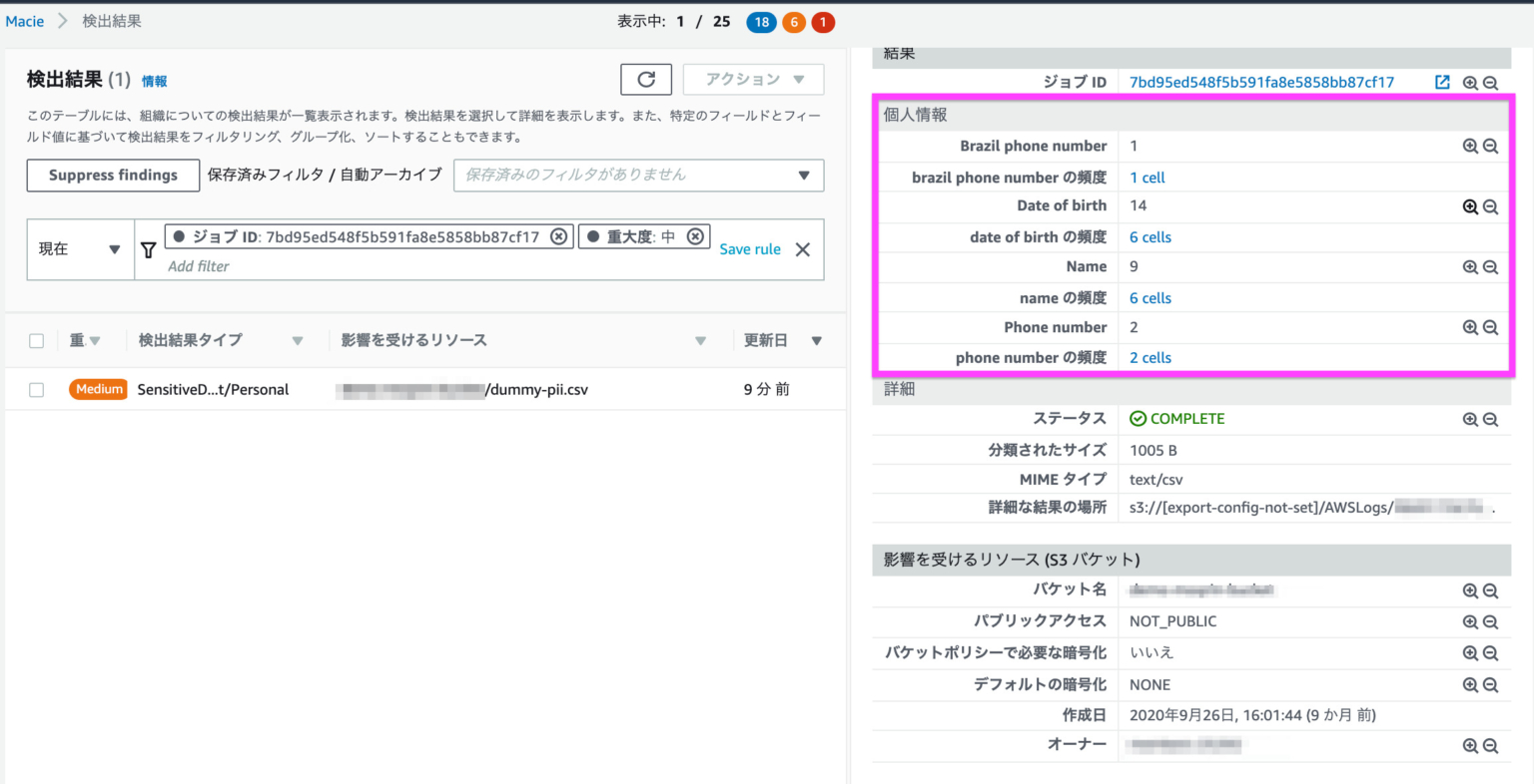 Amazon Macie を使って機密データを検出して SecurityHub と EventBridge と統合させて通知してみる | DevelopersIO