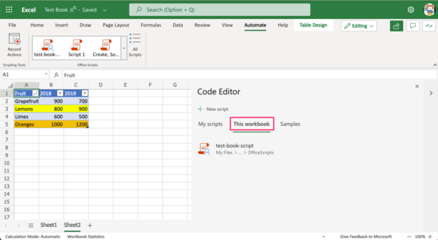 ウェブ版 Excel で使える新しい「Officeスクリプト」を試してみた | DevelopersIO