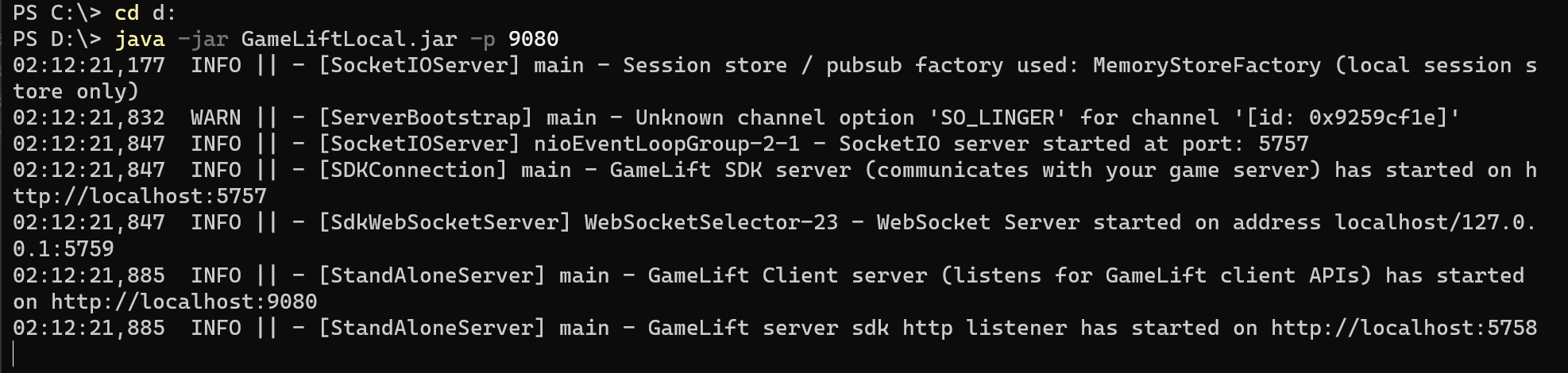 Amazon GameLift In C# 04: GameLiftのローカルテスト環境の構築 | DevelopersIO