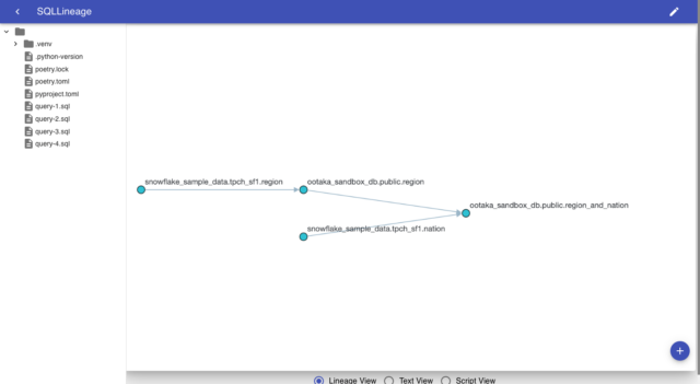 Pythonで利用できるSQLのリネージュ分析ツール「SQLLineage」を試してみた | DevelopersIO