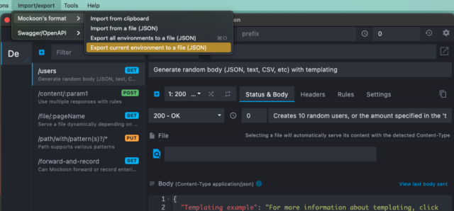 MockoonでREST APIのモック環境を爆速で立ち上げてみた | DevelopersIO