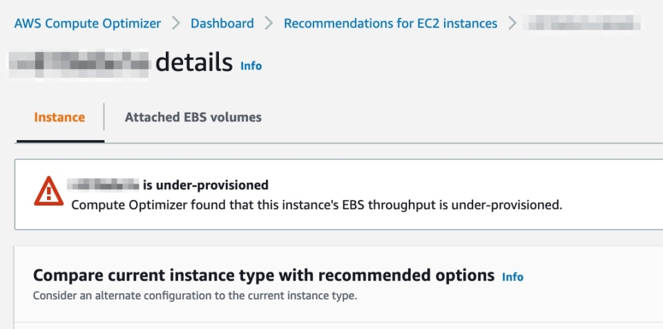 Compute Optimizer で EBSの帯域に余裕があるにもかかわらず Under-provisioned が表示されるときの対処方法 | DevelopersIO