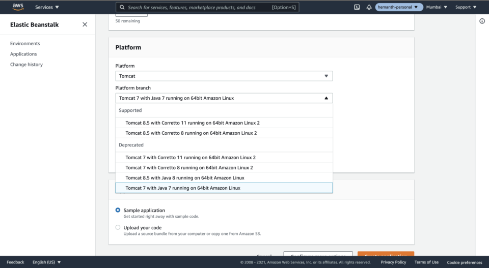 Deploying a Java Web Application using AWS EBS | DevelopersIO
