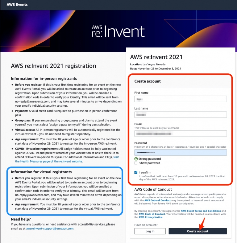 AWS re:Invent 2021のバーチャルパスを申し込んでみた | DevelopersIO