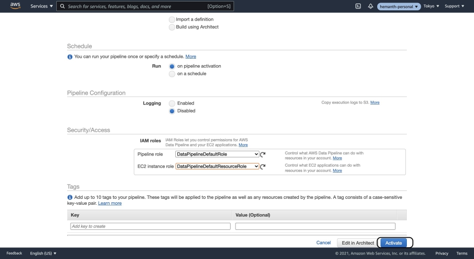 Movement of Data From S3 to DynamoDB using DataPipeline | DevelopersIO