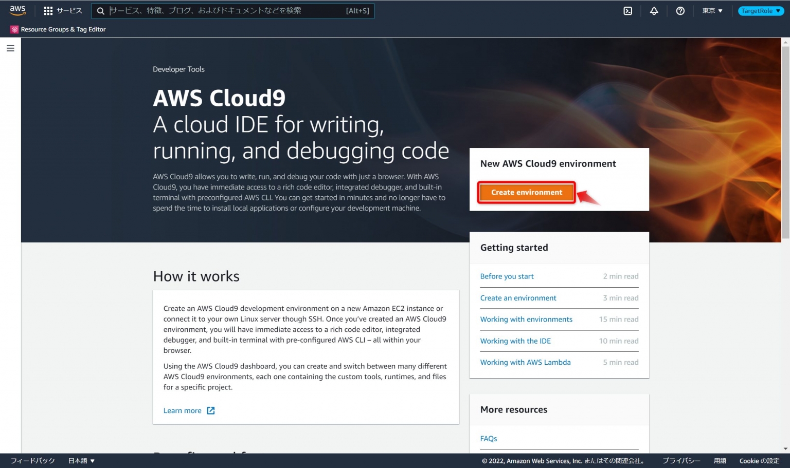 【初心者向け】AWS CLIを使わずにブラウザでコマンドを実行できるCloud9を始めて触ってみました。 | DevelopersIO