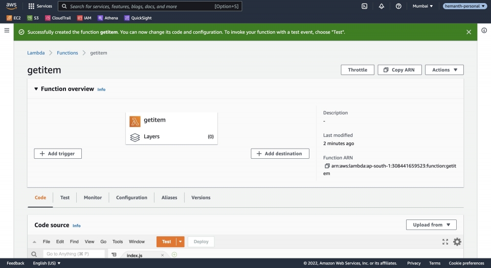Creating A Shop Api Of Post Cart Items With Postman Lambda And Api