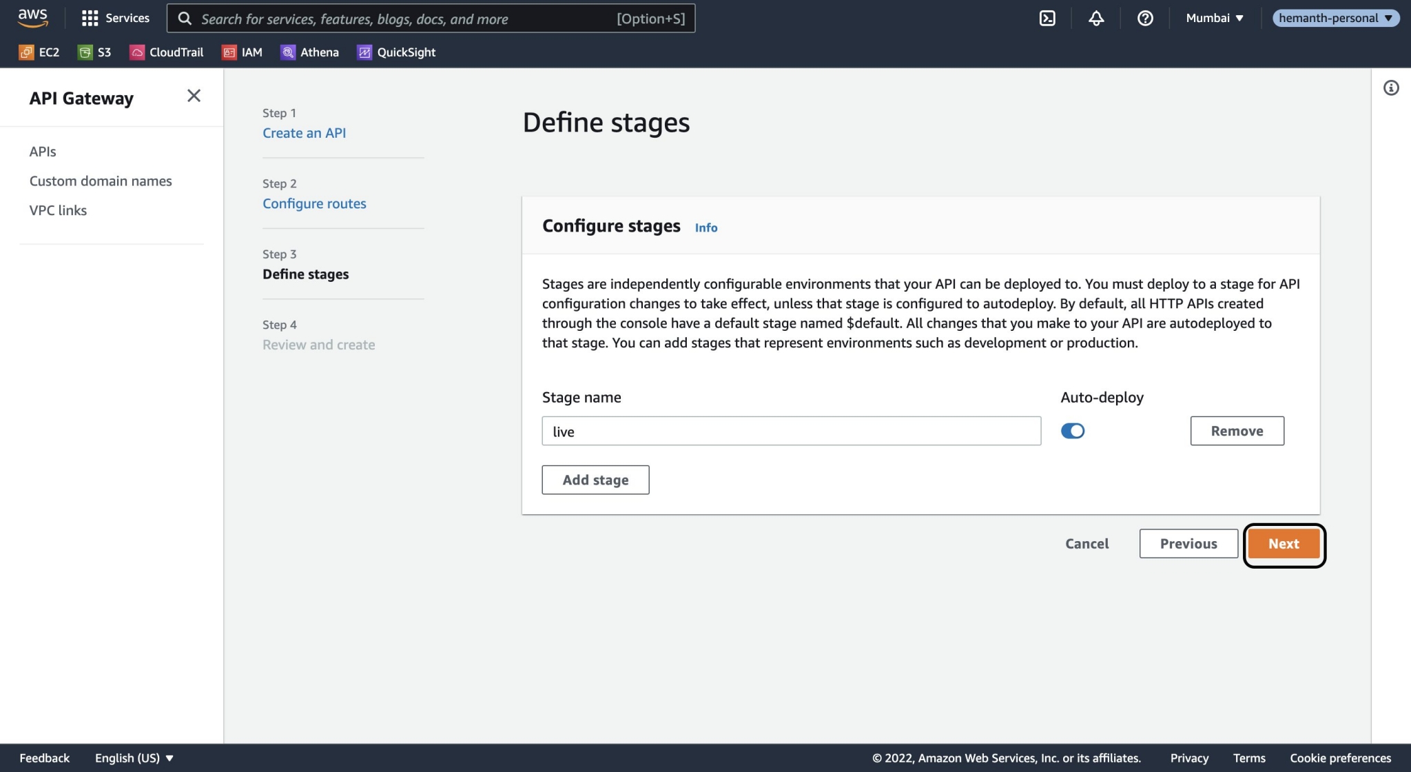 Creating An Shop Api Of Post Cart Items Into Dynamodb Via Postman