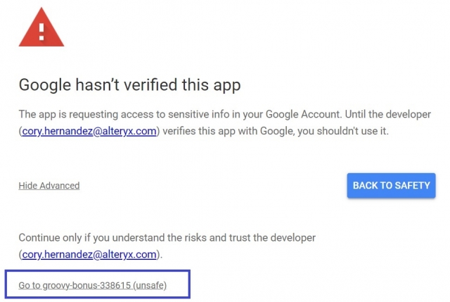 How to use the Google Drive Input Tool in Alteryx | DevelopersIO