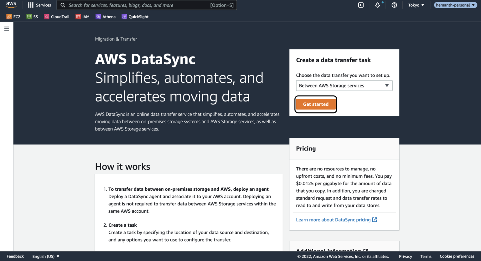 Copy files between buckets in S3 using AWS DataSync | DevelopersIO