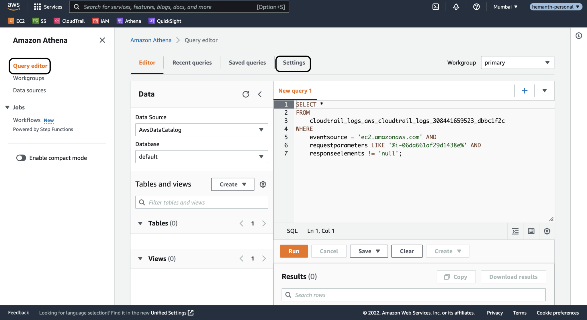 Performing SQL queries on S3 files using Athena | DevelopersIO