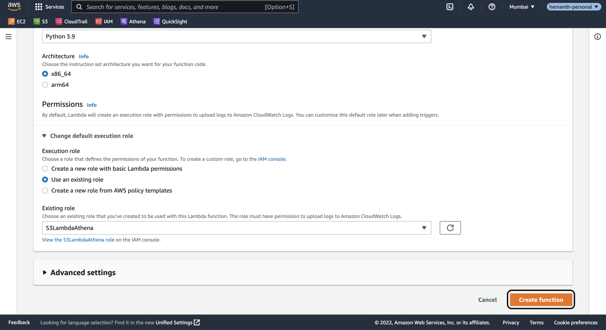 Querying AWS Athena using a Lambda Function | DevelopersIO