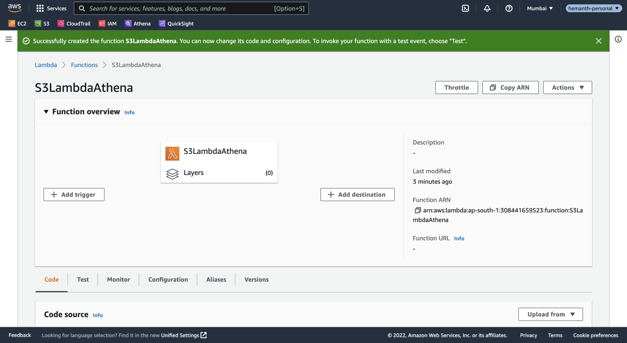 Querying AWS Athena using a Lambda Function | DevelopersIO