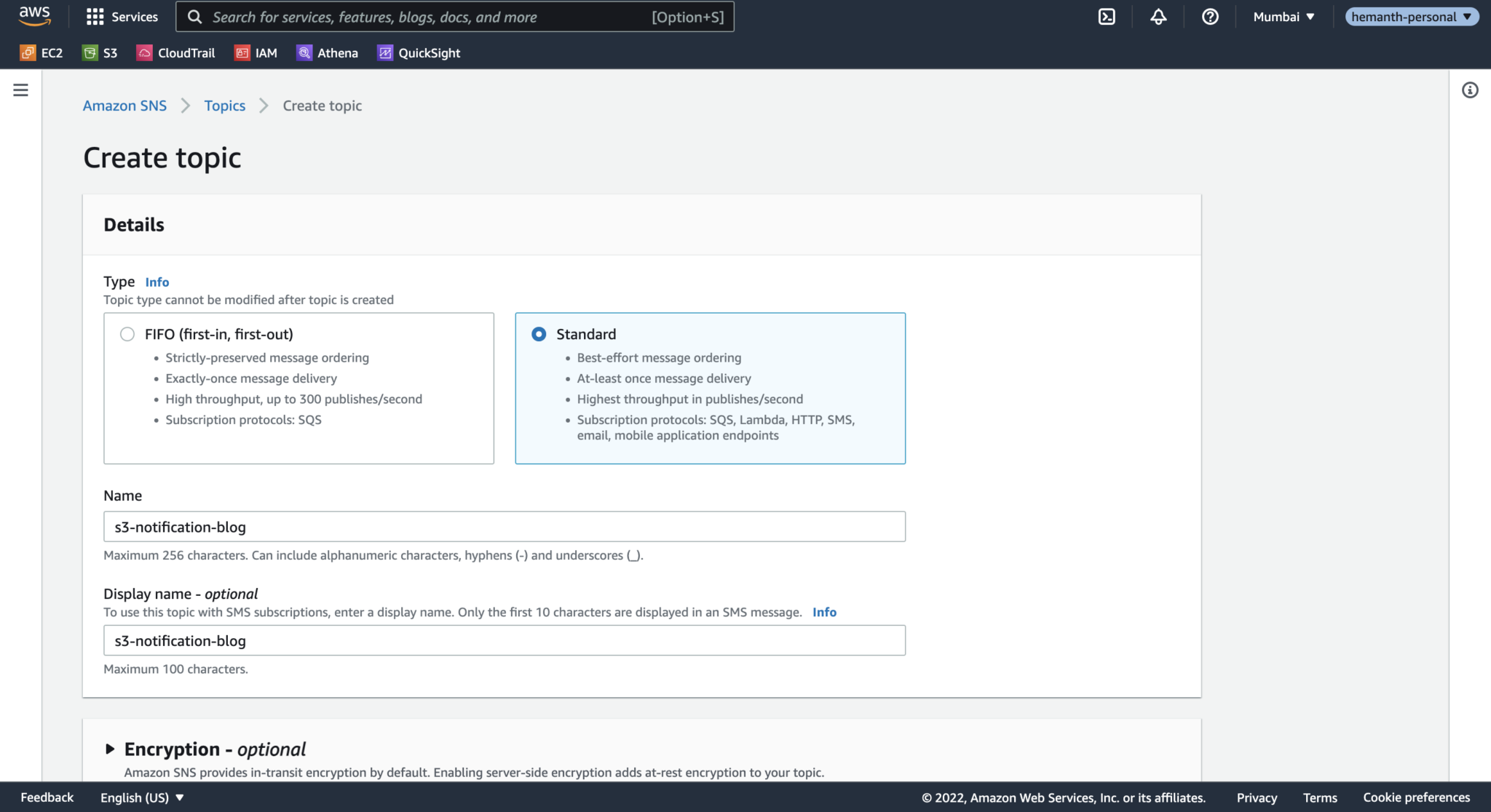 Email Notification using SNS and S3 event notification when Object is Uploaded in a S3 bucket ...