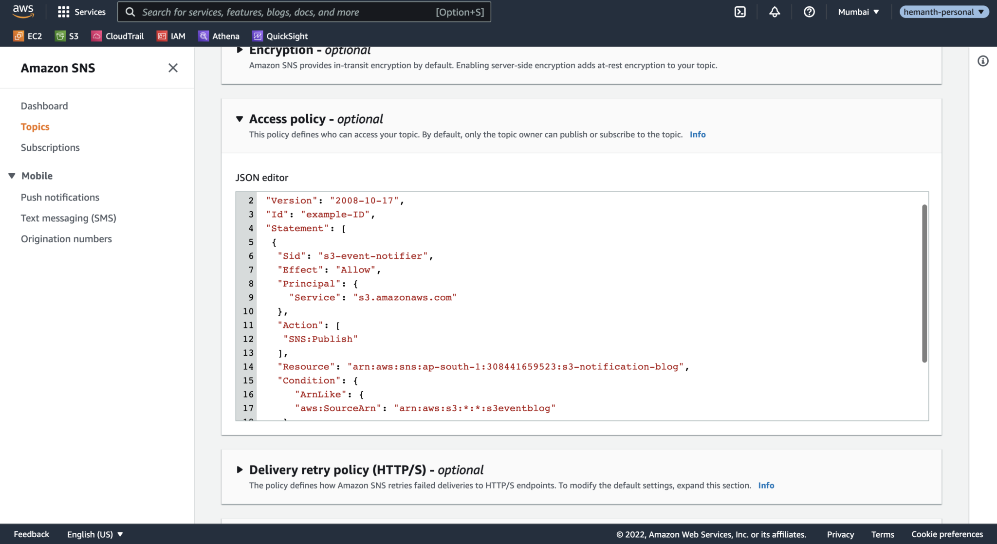 Email Notification using SNS and S3 event notification when Object is Uploaded in a S3 bucket ...