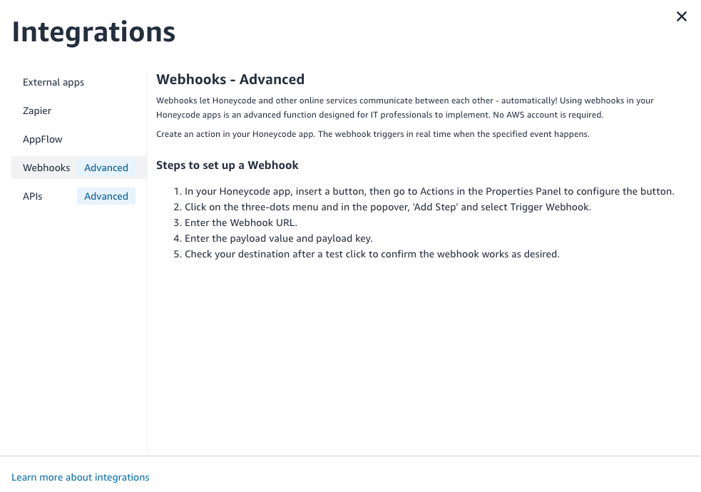 Amazon Honeycode の外部統合機能が新しくなったようなので Zapier 統合を有効化して確認してみた | DevelopersIO