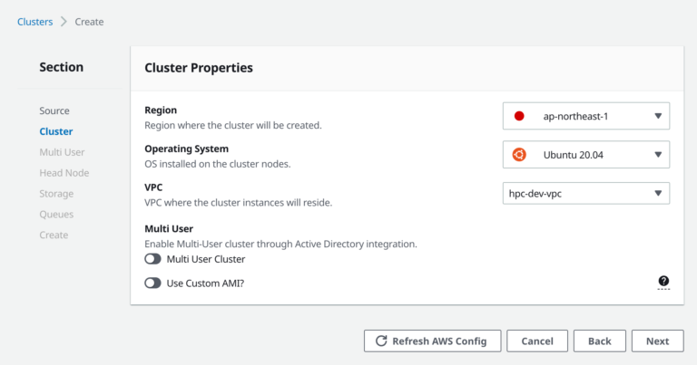 AWS ParallelCluster を GUI で管理できる AWS ParallelCluster Manager を試してみた | DevelopersIO