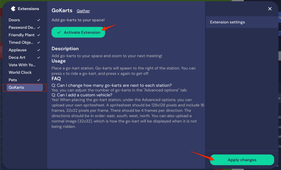 Gather.Town のスペース内でゴーカートを爆走させる | DevelopersIO