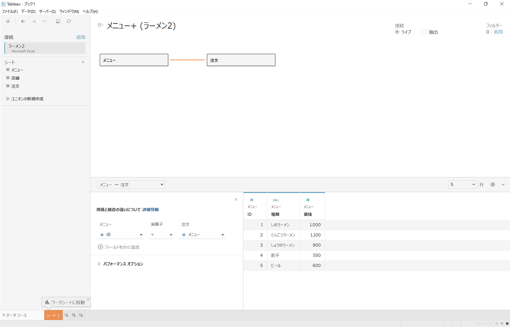 Tableau Desktopのリレーションシップで複数のテーブルを組み合わせる ー Tableau Desktop再入門 | DevelopersIO