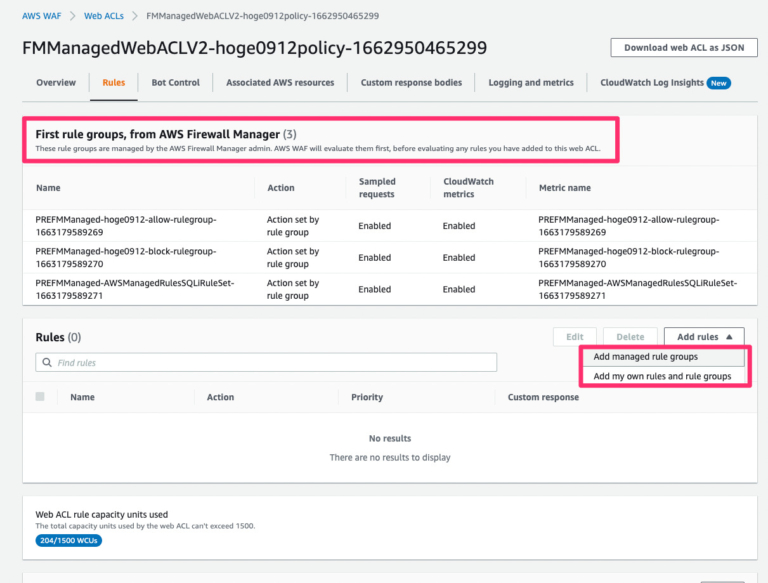 AWS Firewall Manager のセキュリティポリシーによって自動作成された Web ACL を子アカウントから編集出来るか確認してみた | DevelopersIO